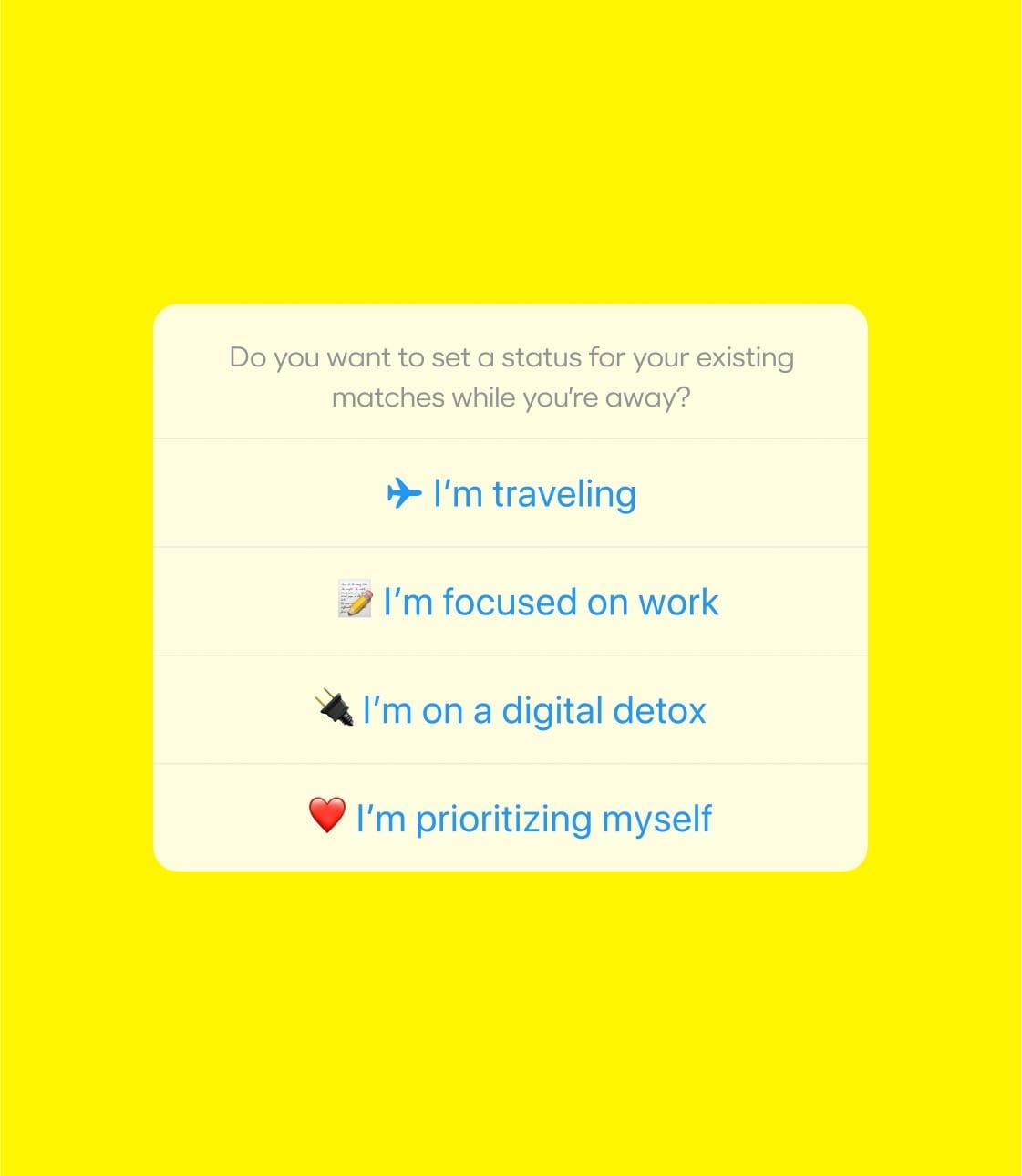 Snooze Mode | Pause Your Account | Bumble